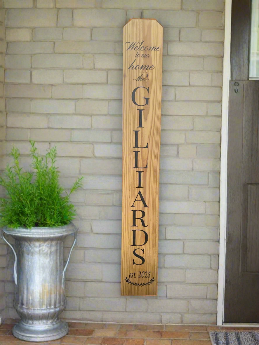 Custom Welcome Home Sign – S.H.E.R.I & co